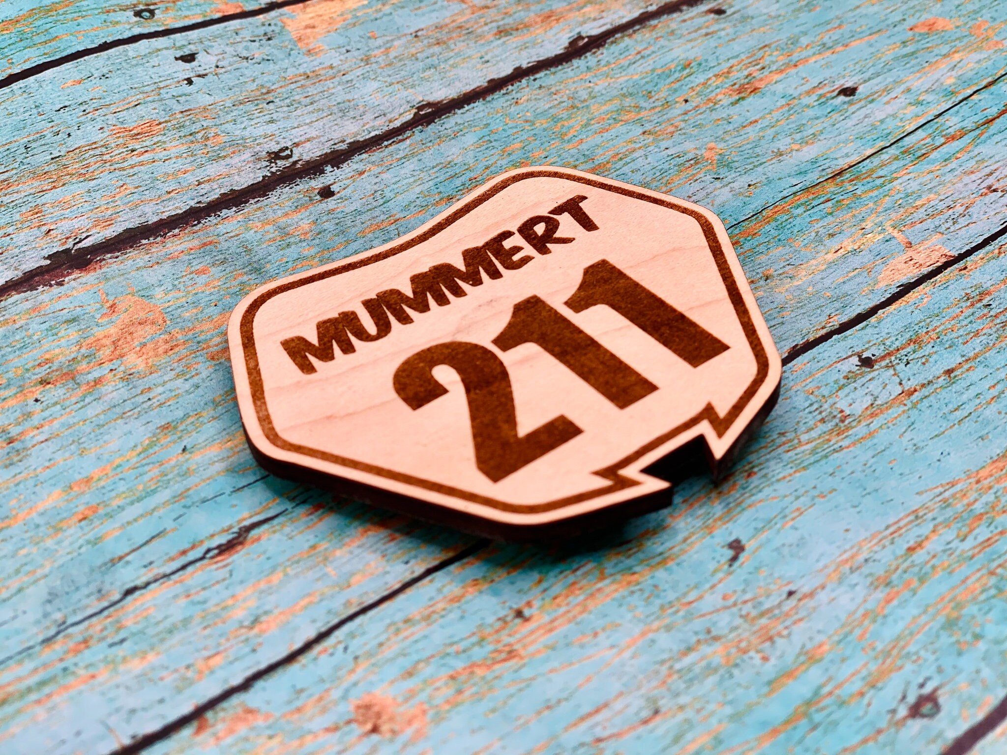 Wood Number Plate Magnet Custom Refrigerator Magnet | Etsy