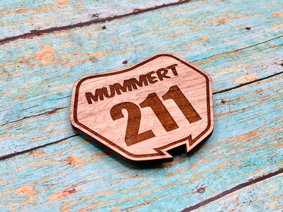 Wood Number Plate Magnet Custom Refrigerator Magnet | Etsy