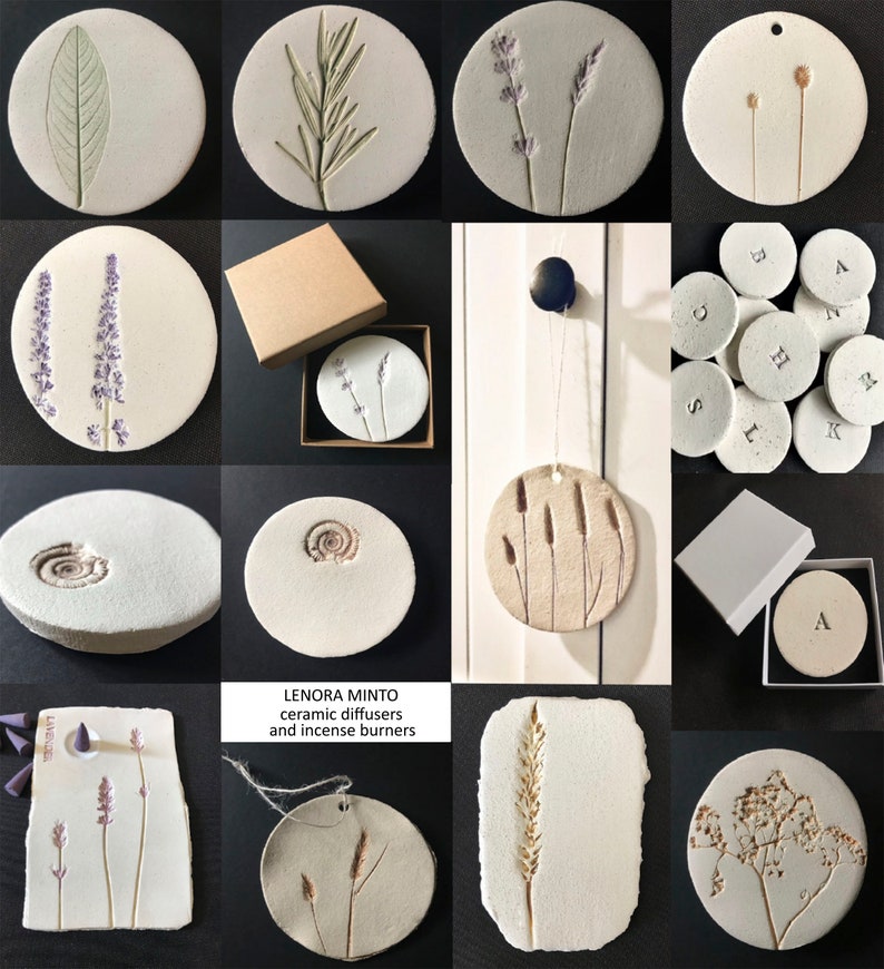 Diffuser, Rosemary Design Ceramic Room Scenter - Essential Oil Diffuser ...