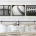 Matching Black and White Sports Balls Prints, Baseball, Basketball ...