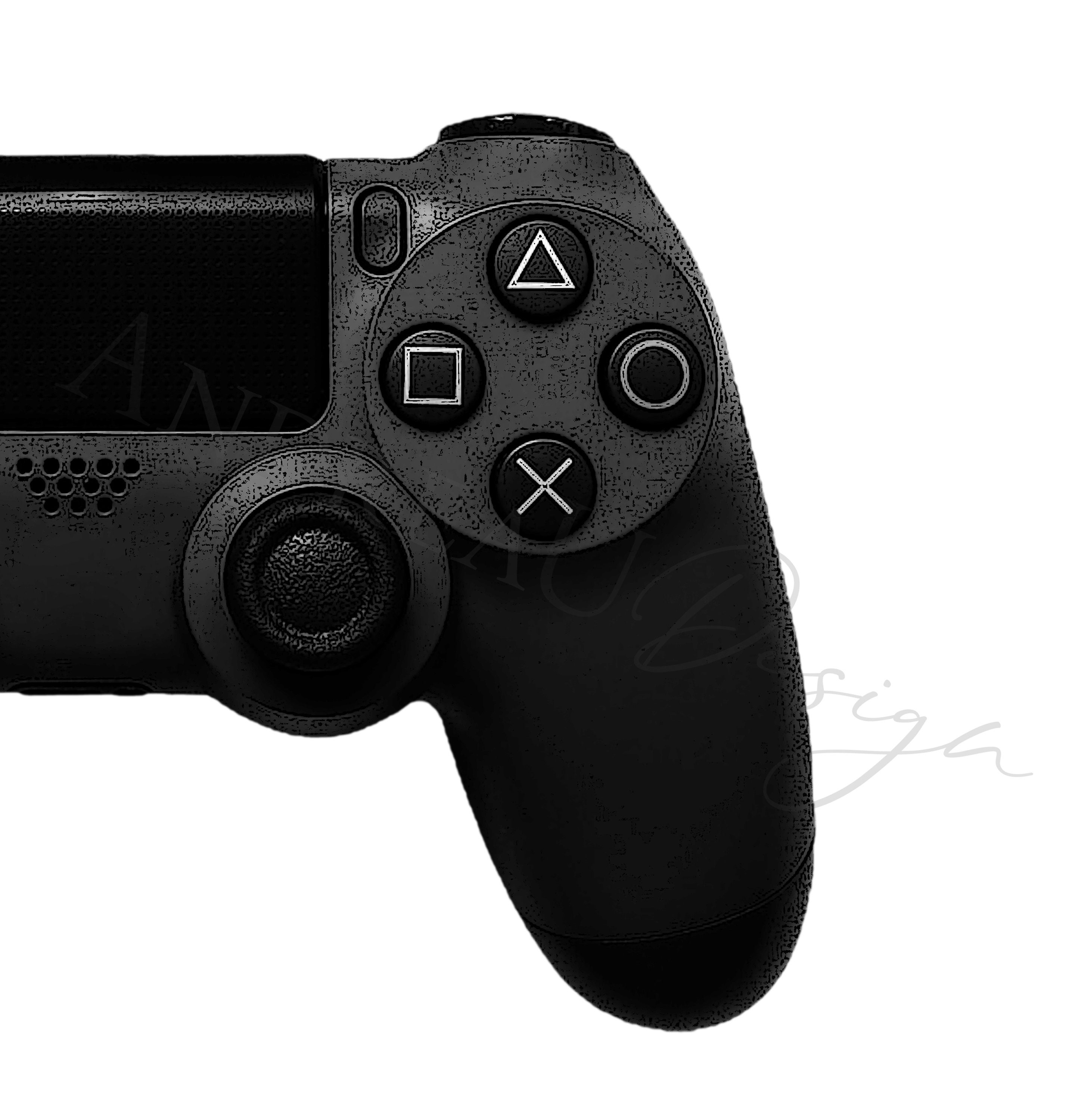 Video Game Controller Wall Art Black and White Teen Printable - Etsy