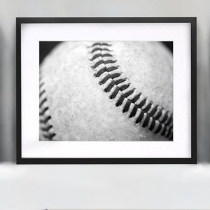 Matching Black and White Sports Balls Prints, Baseball, Basketball ...