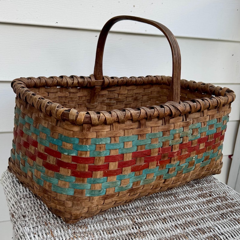 Primitive Basket - Etsy
