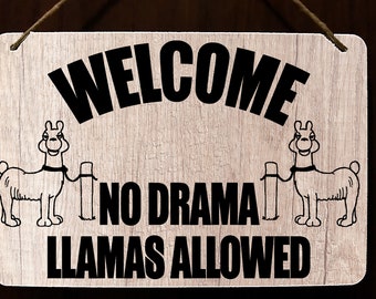 Llama No Drama | Etsy