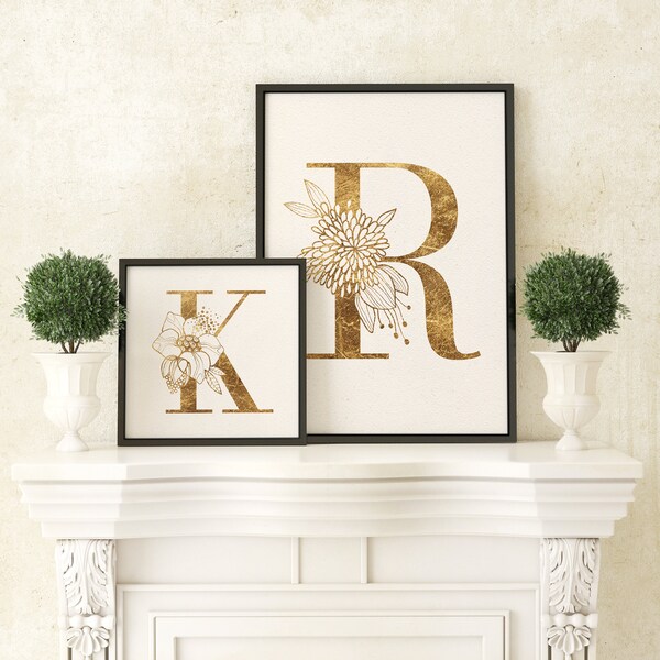 Monogram Wall Decor - Etsy