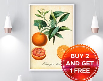 Orange poster | Etsy