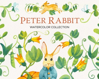 Peter Rabbit Clipart - Etsy