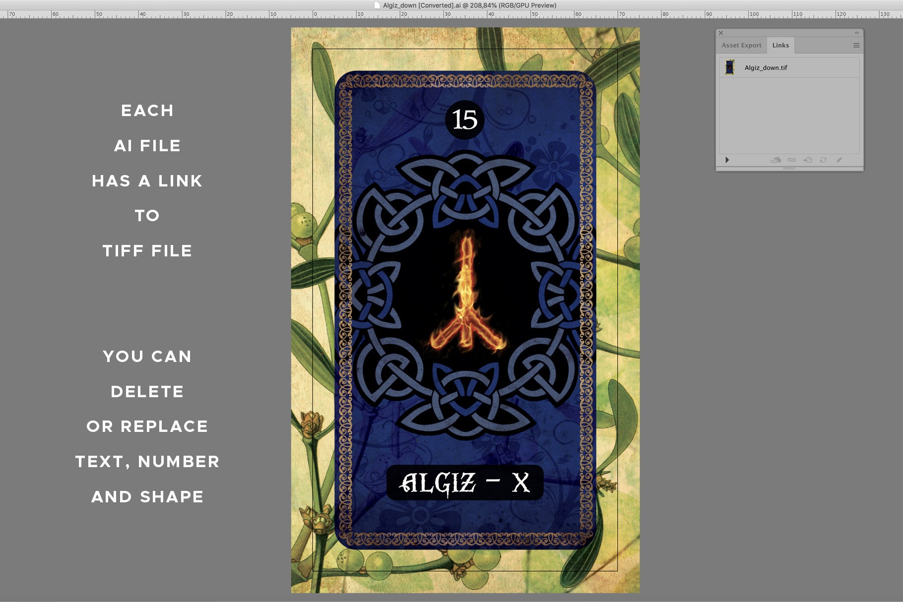 Runic Oracle Printable Card Deck Elder and Younger Futhark | Etsy
