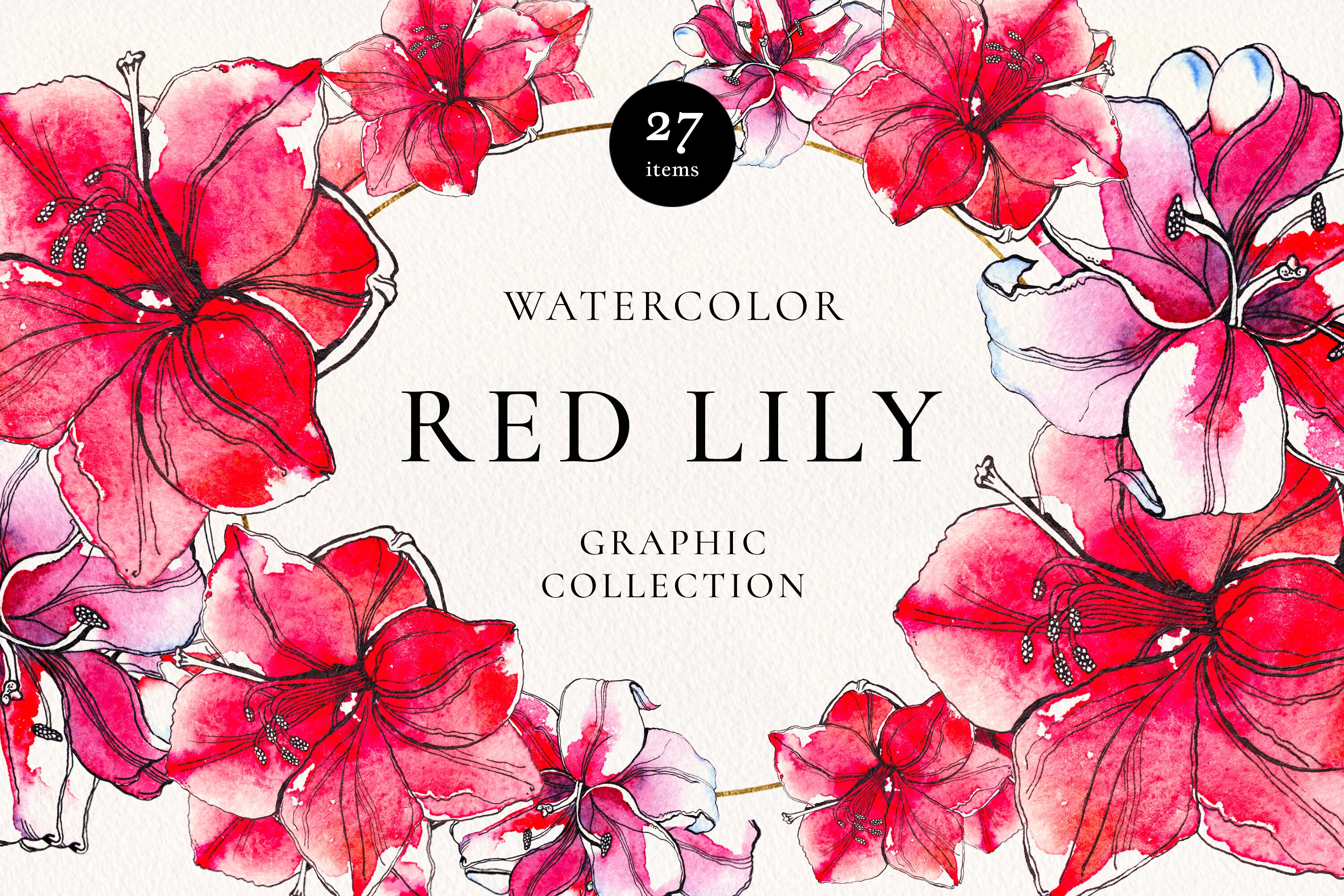 Red Objects Clipart Line Drawing