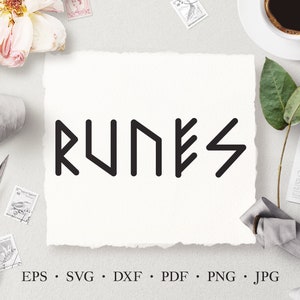 Fiery Viking Runic Alphabet Clipart, Elder and Younger Futhark Letters ...