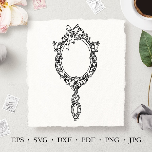 Mirror Illustration - Etsy