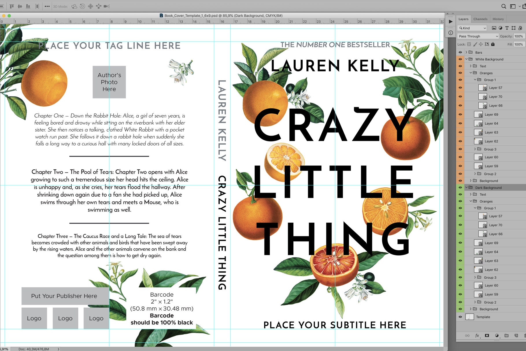 Premade Book Cover Design 01 Customizable Paperback or Ebook | Etsy