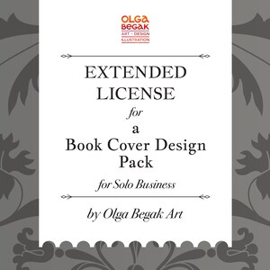 Extended License for A Book Cover Design Pack, Commercial Use No Credit ...