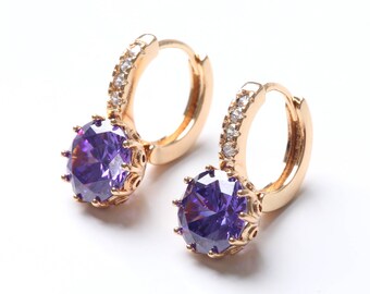 Purple gold jewelry | Etsy