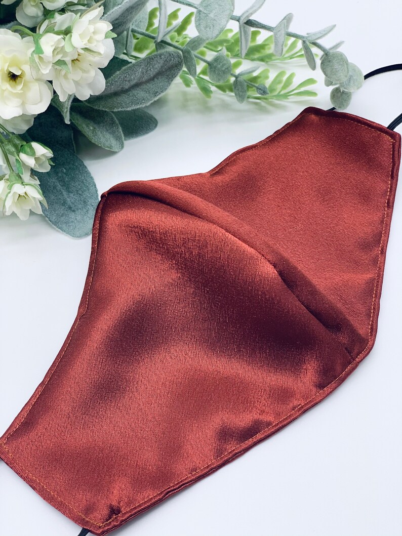 FALL MASK Satin Face Mask 2 Layer Satin Protection Mask W/ - Etsy