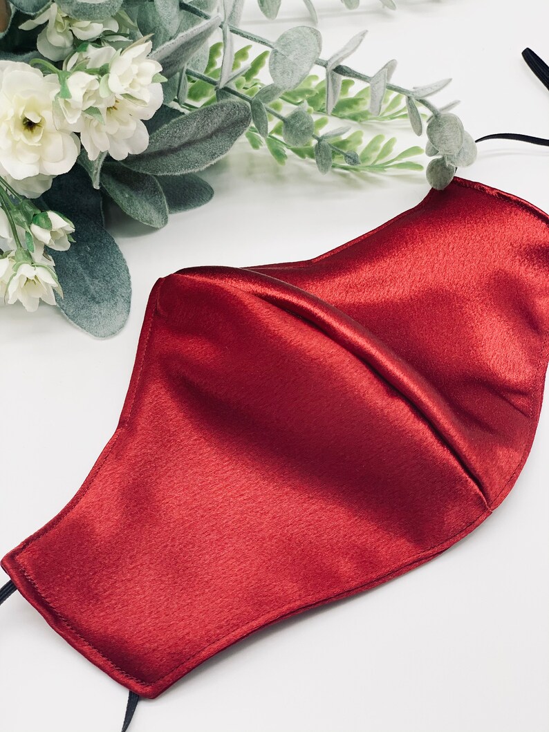 FALL MASK Satin Face Mask 2 Layer Satin Protection Mask W/ - Etsy