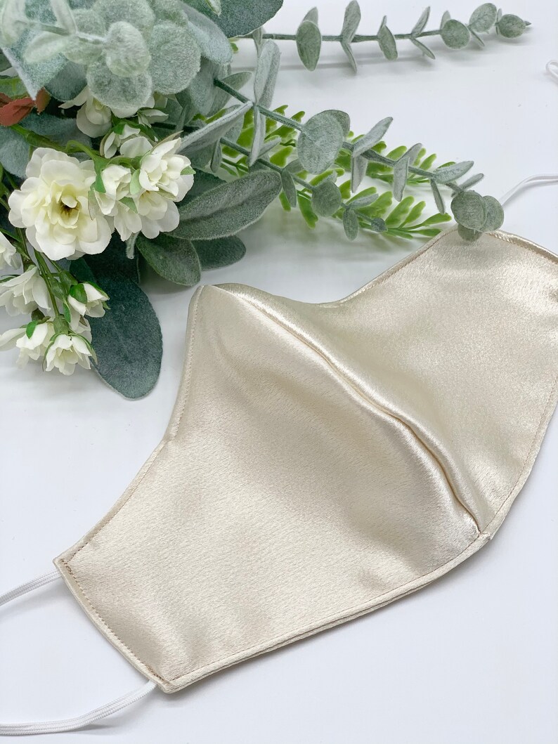 FALL MASK Satin Face Mask 2 Layer Satin Protection Mask W/ | Etsy