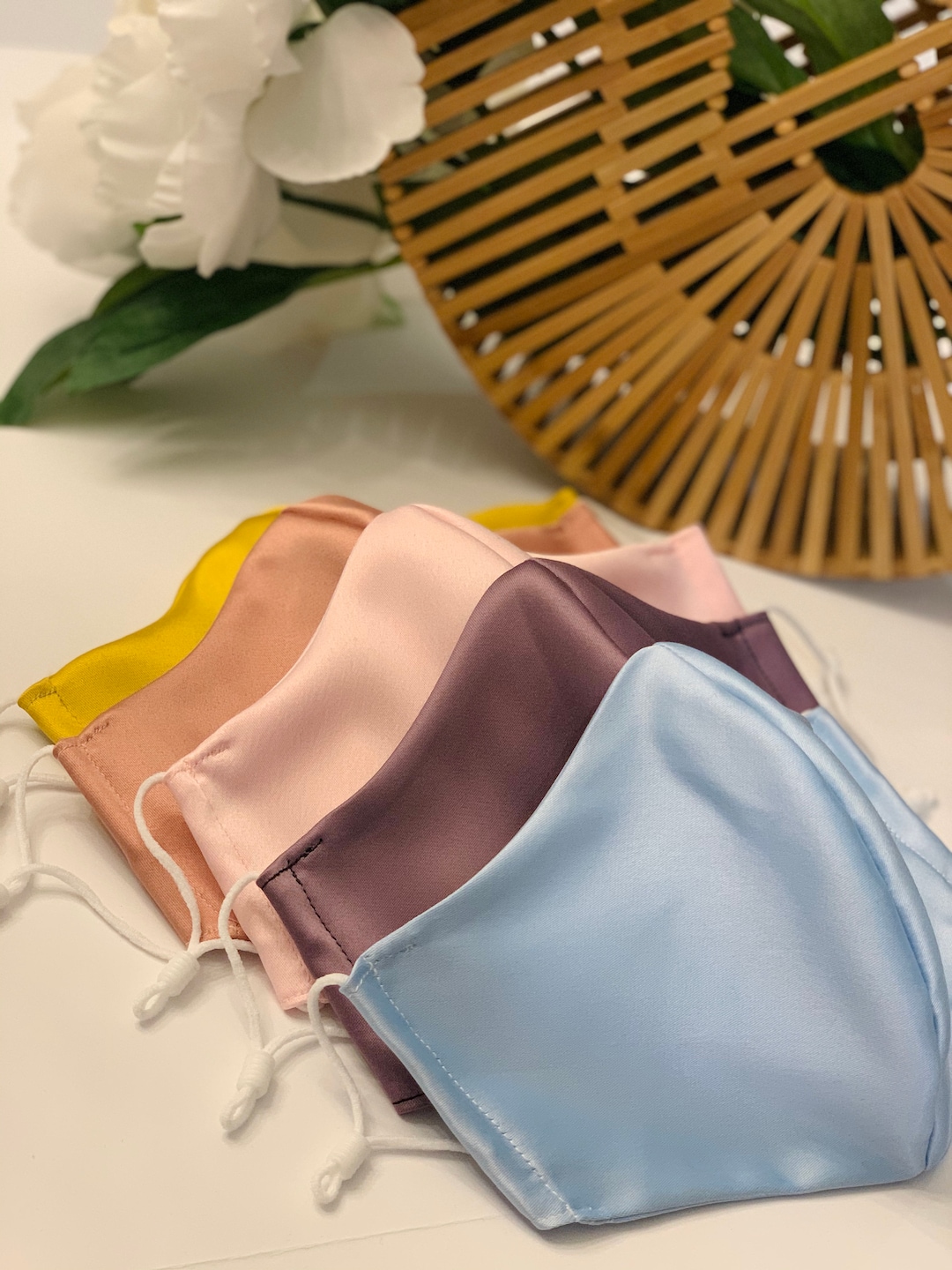 Satin Face Mask, Mask With Pocket, Silky Mask, Washable Reusable Mask ...