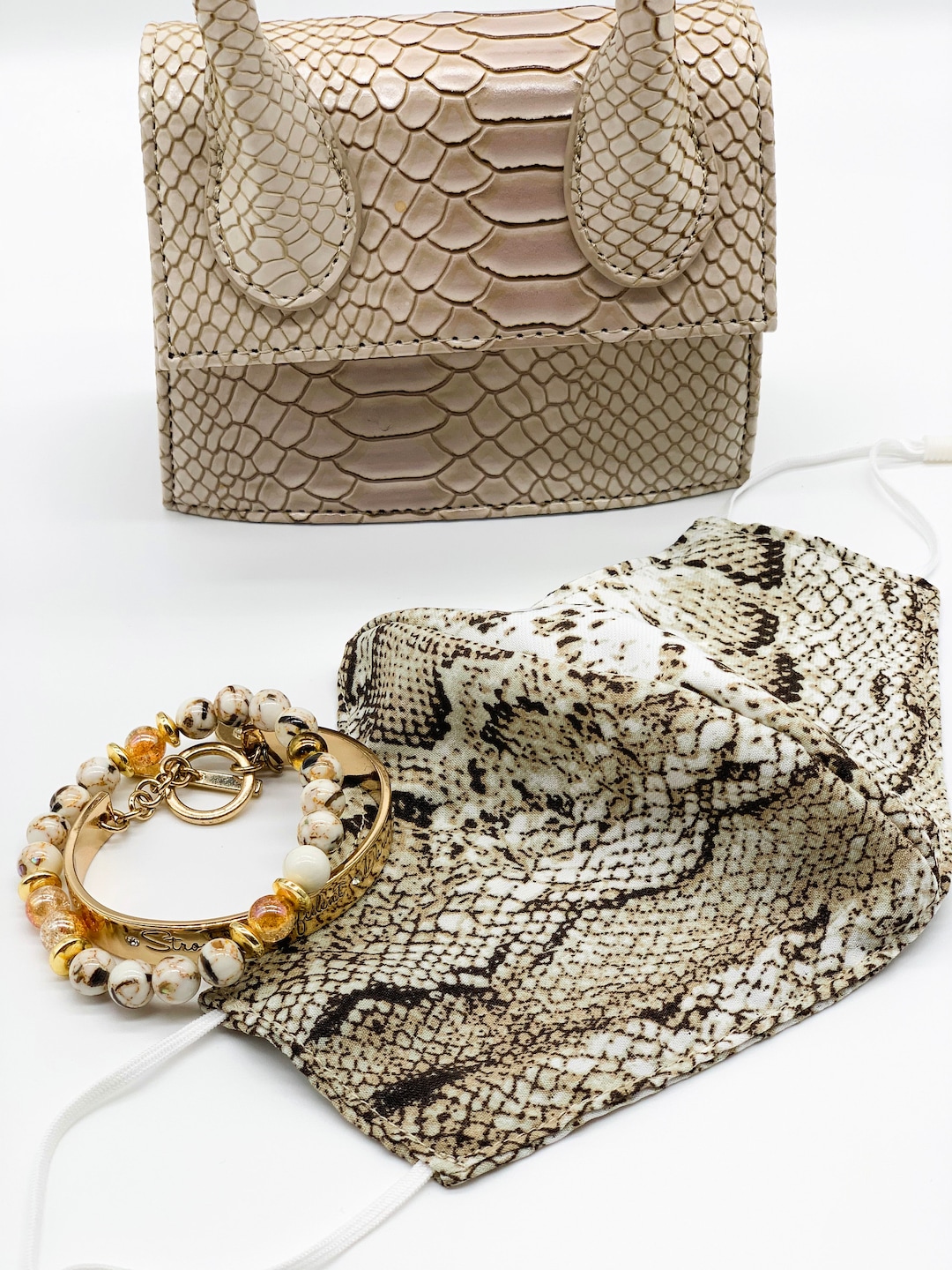 Snake Skin Face Mask, Breathable Face Mask, Light Weight Mask, Washable ...