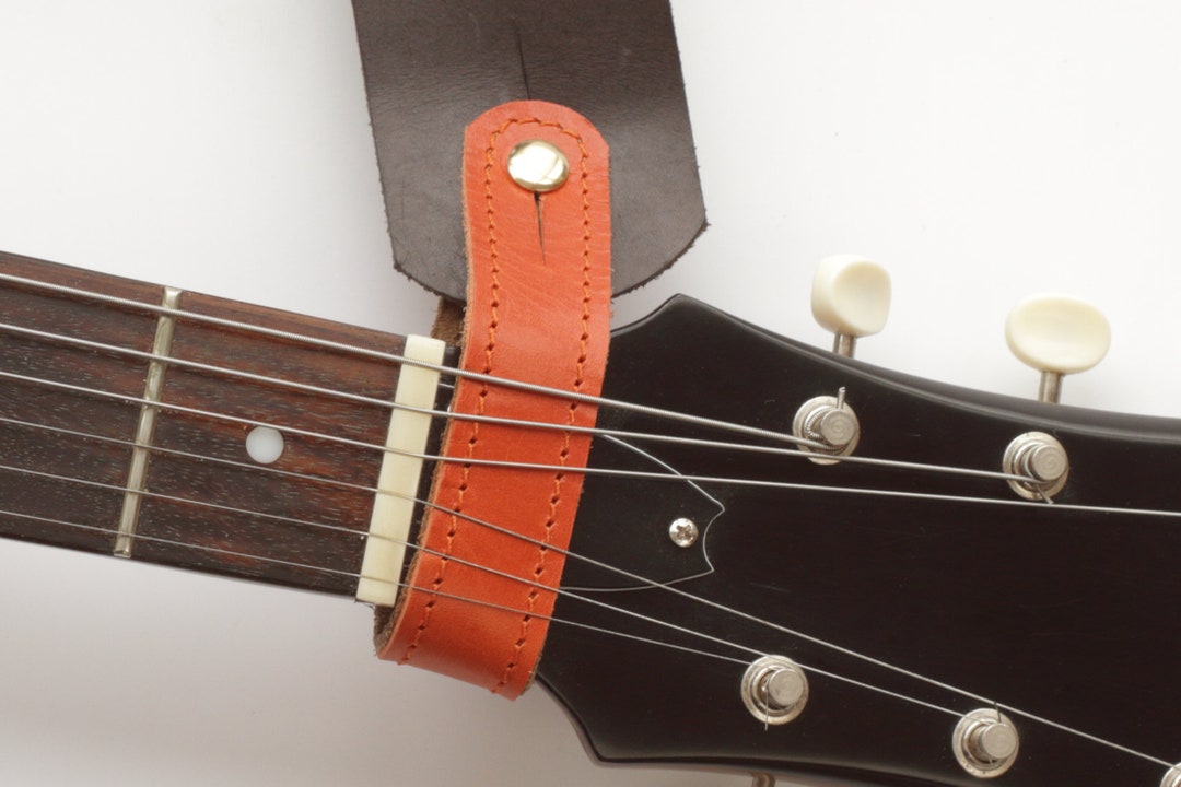 Guitar Headstock Adapter, Suede and Leather Lace for Acoustic Guitar ...