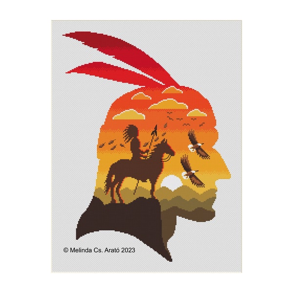 Cross Stitch Patterns Native American - Etsy