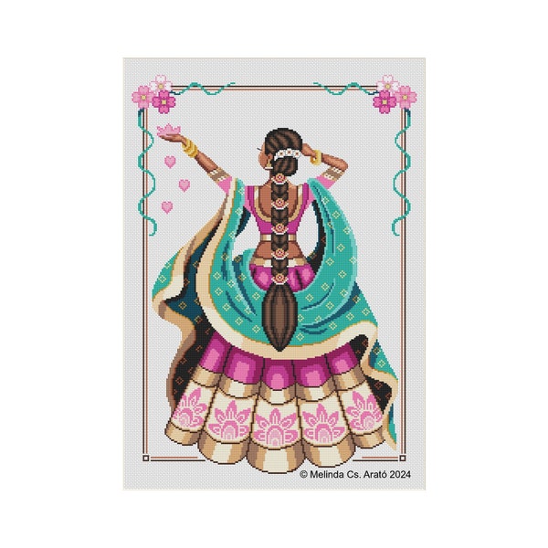 Indian Woman Cross Stitch - Etsy