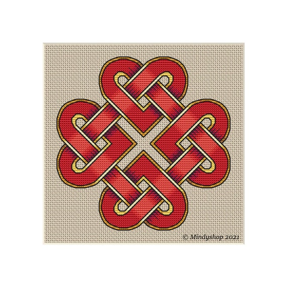 Celtic Heart Knot Pattern Instant PDF Download: | Etsy