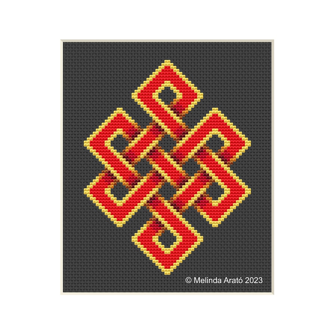 Endless Knot Cross Stitch Design - Etsy