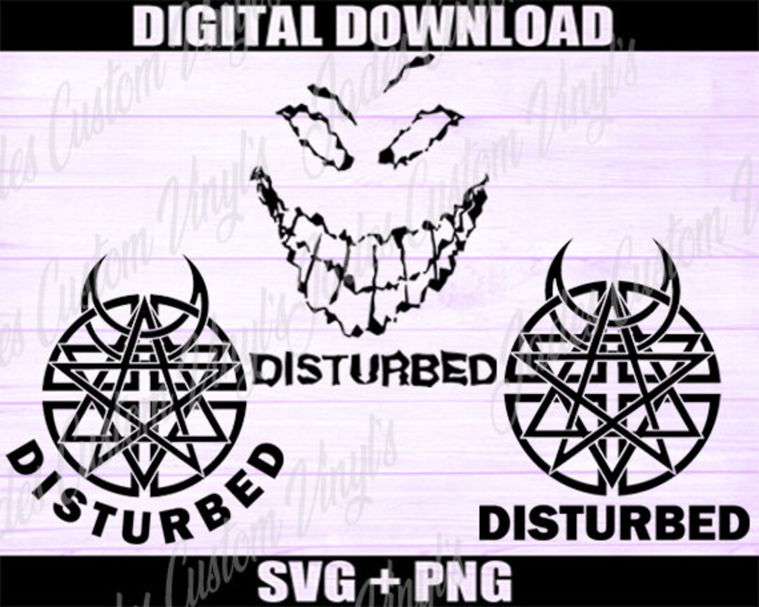 Disturbed 3 in 1 Svg. this is a SVG File Download Only, No PNG File - Etsy