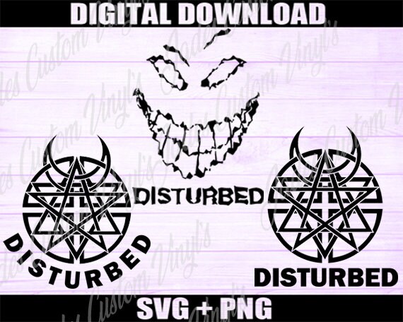 Disturbed 3 in 1 Svg. this is a SVG File Download Only, No PNG File - Etsy