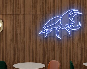 Neon Beetle Sign - Etsy