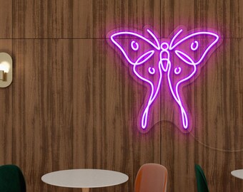 Moth Neon Sign - Etsy