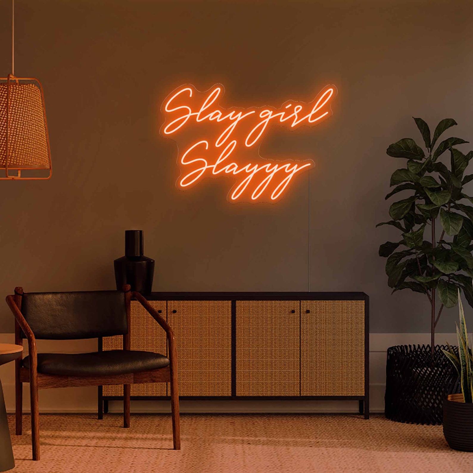 Slay Girl Slay LED Neon Sign Bedroom and Home Gym Light | Etsy