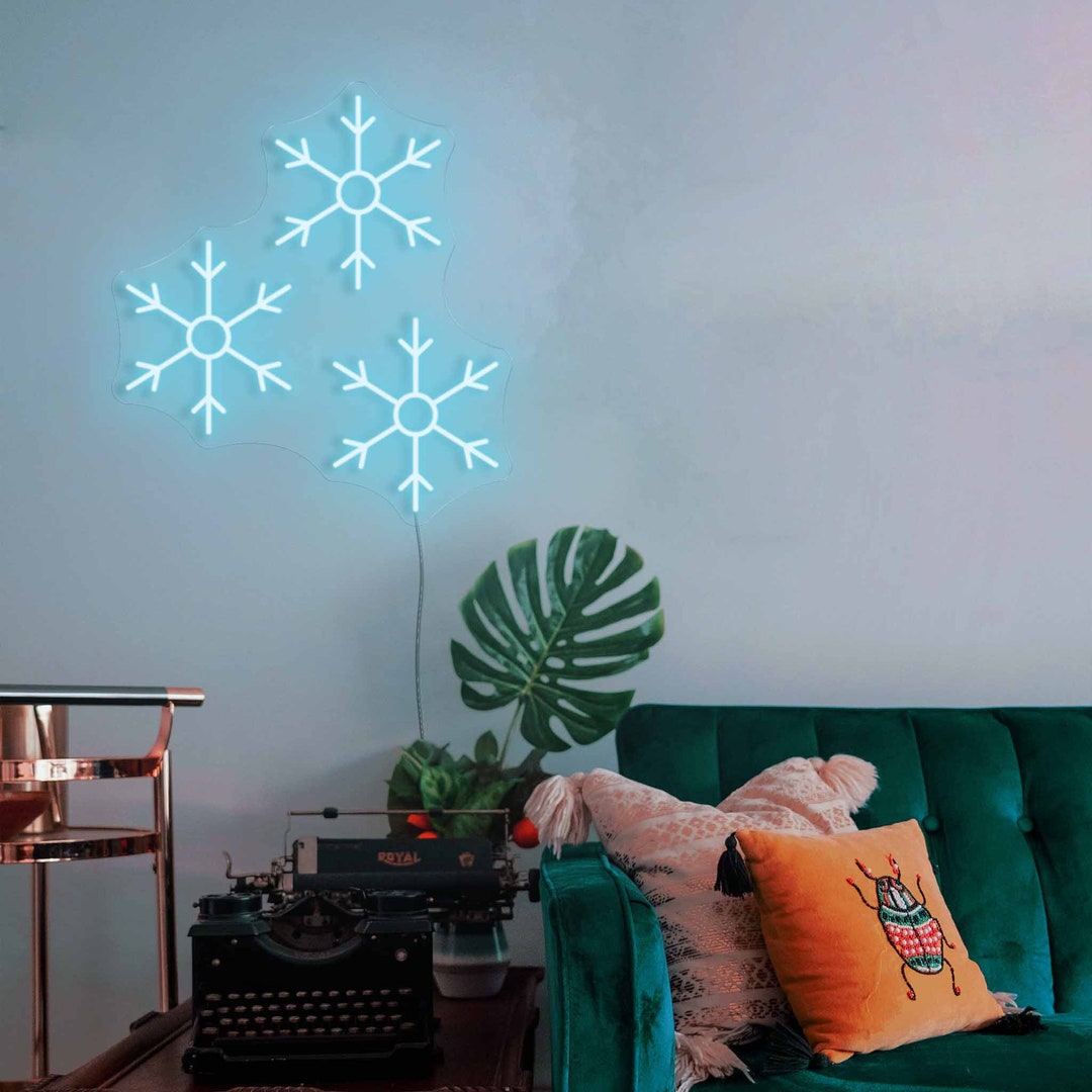 Snow Flakes LED NEON SIGN Retail Sign Kids Custom Sign - Etsy