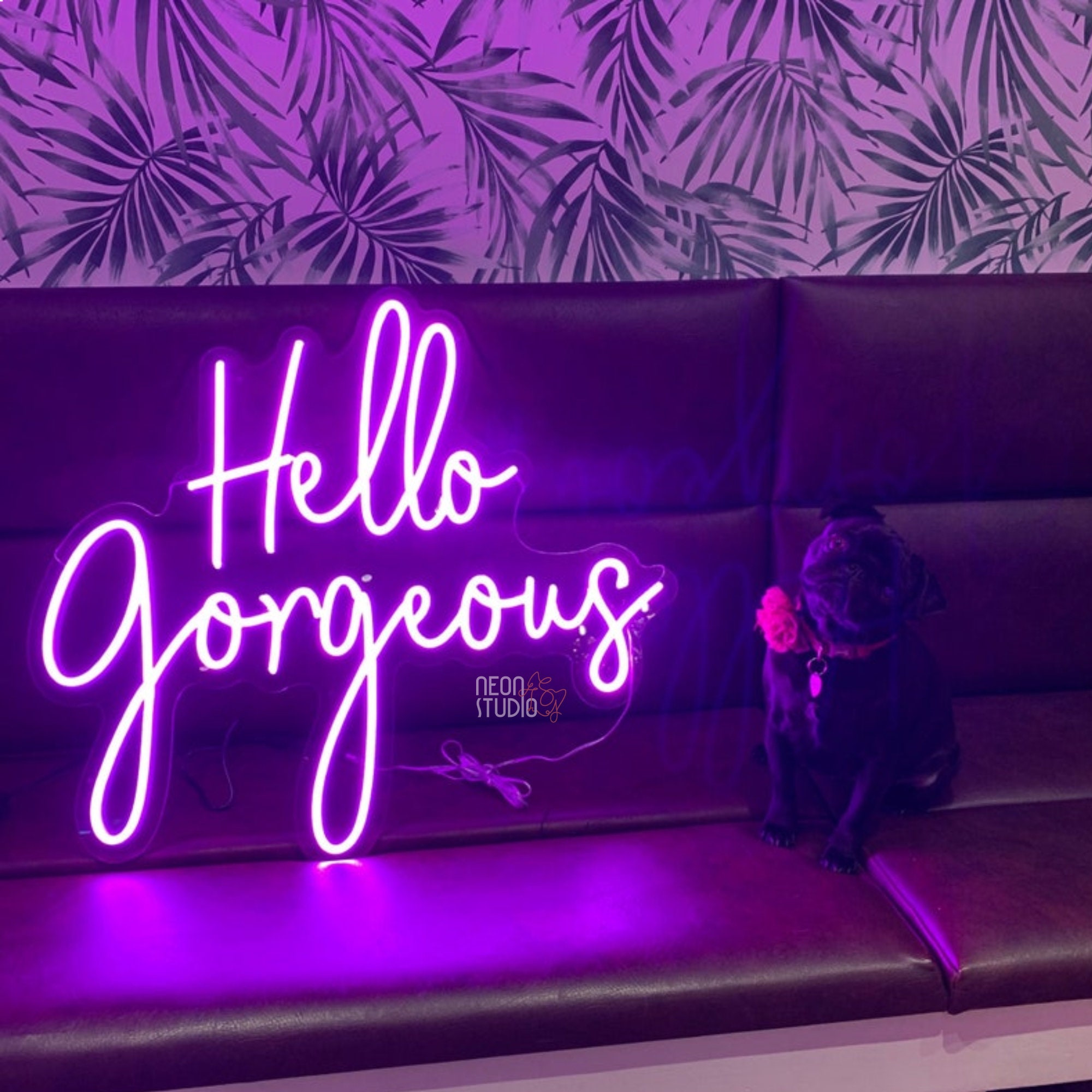 Hello Gorgeous Custom LED Neon Sign Light for Home Wall Decor | Etsy