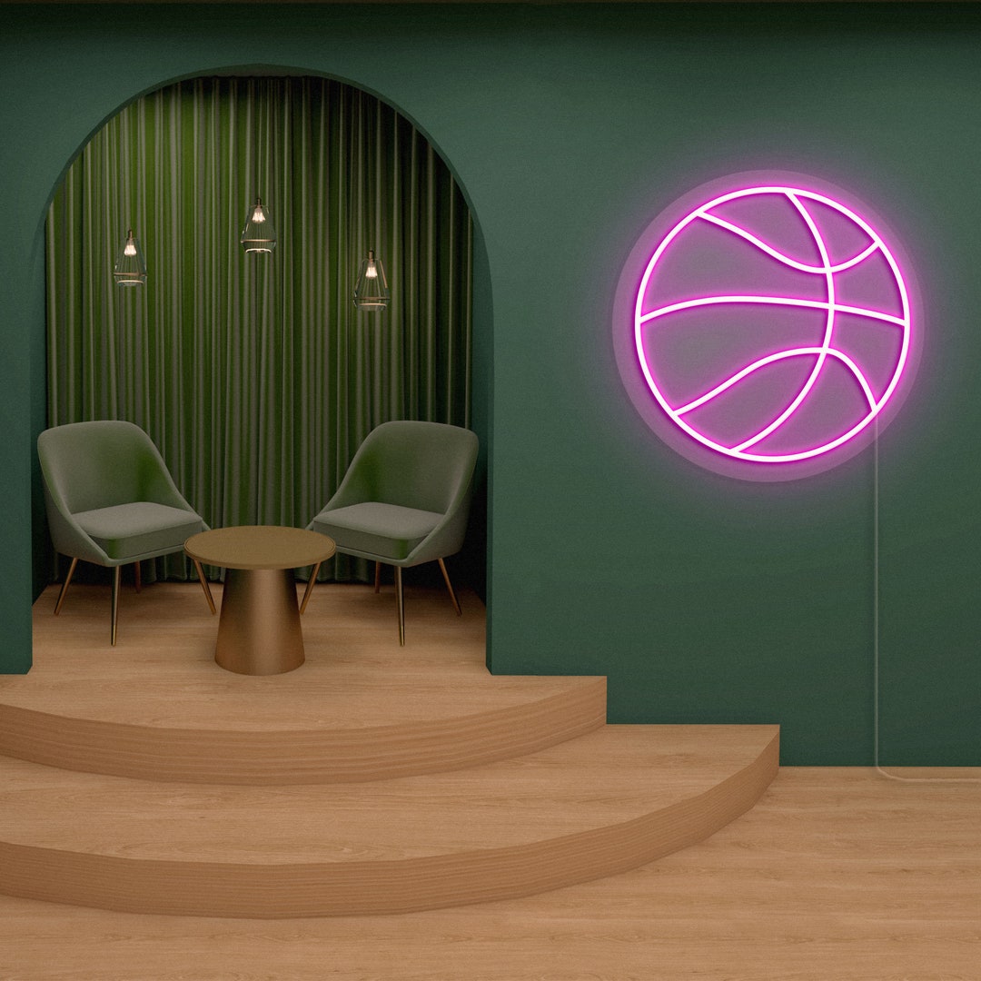 Basketball LED NEON SIGN Retail Sign, Kids, Custom Sign - Etsy