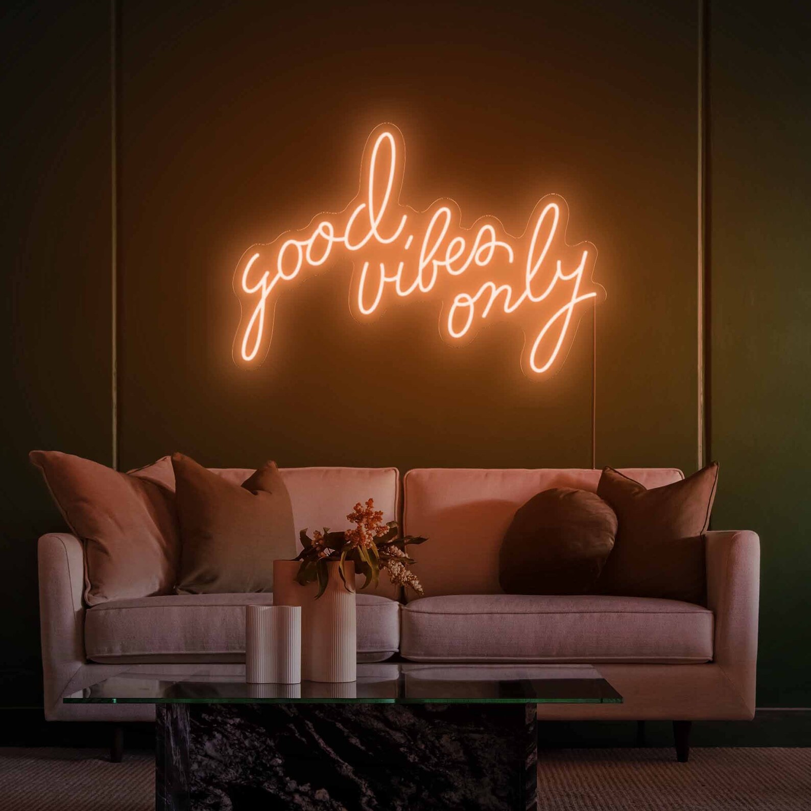 Good Vibes Only LED Neon Sign for Bedroom Light Popular - Etsy