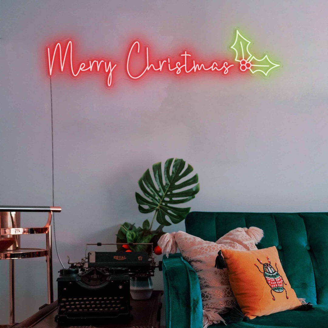 Merry Christmas LED NEON SIGN Retail Sign Kids Custom - Etsy