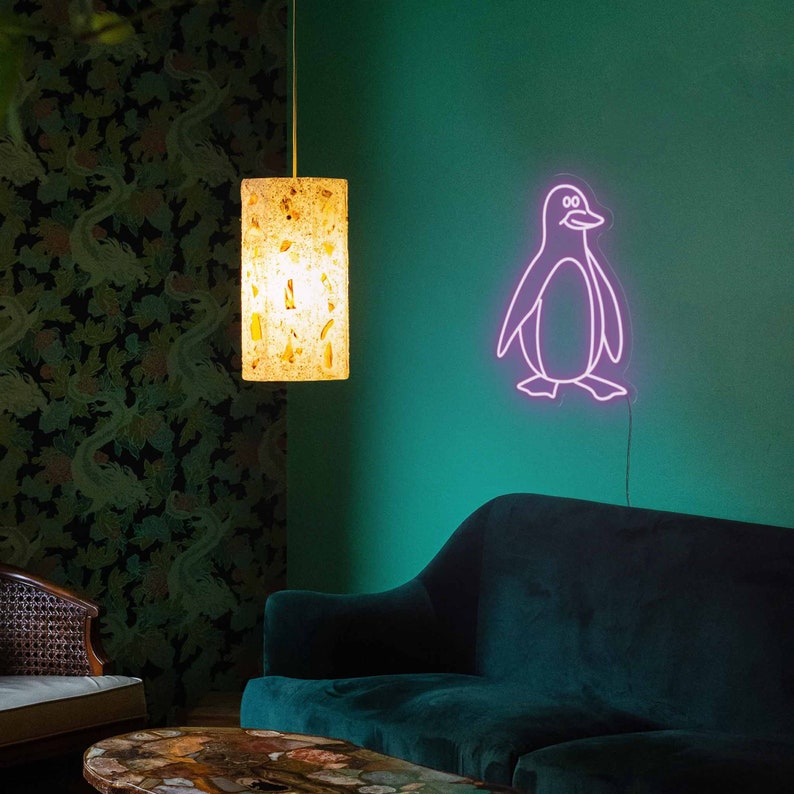 Penguin LED NEON SIGN Retail Sign Kids Custom Sign - Etsy