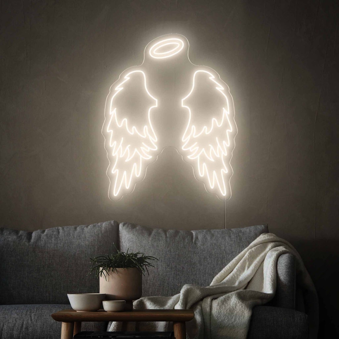 Angel Wings LED Neon Sign Custom Neon Neon Light - Etsy