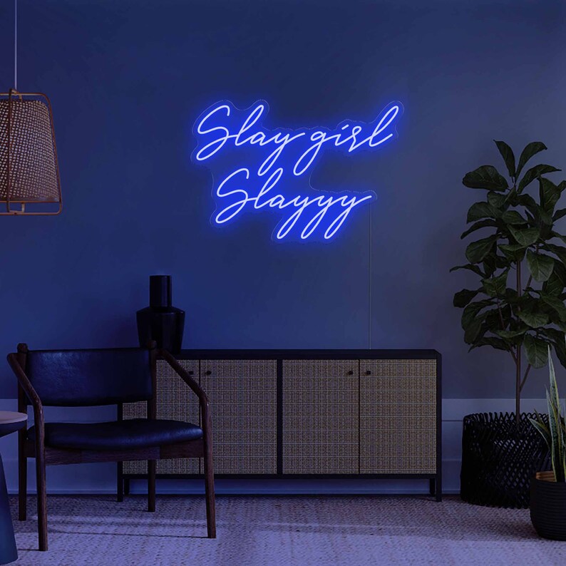 Slay Girl Slay LED Neon Sign Bedroom and Home Gym Light | Etsy