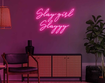 Slay Queen Neon Sign - Etsy
