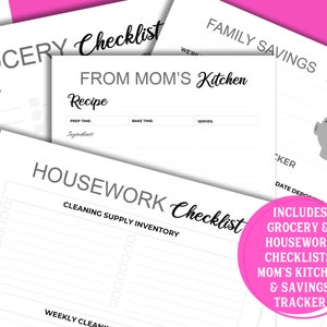 The Best Kind of Mom Life Goals Planner PDF Printable Letter Size ...