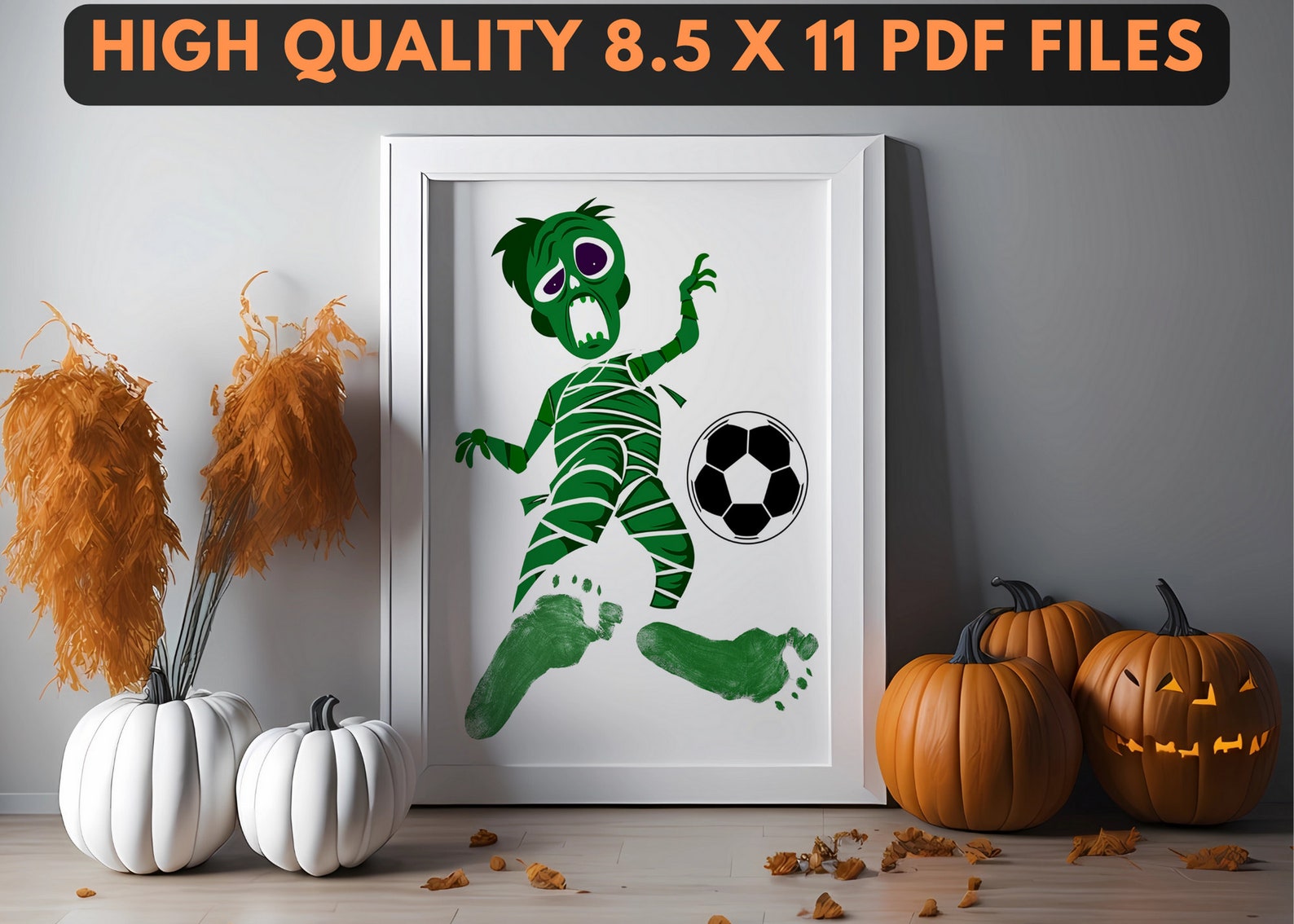Zombie Handprint Craft | Handprint Art | Halloween Handprint Craft ...