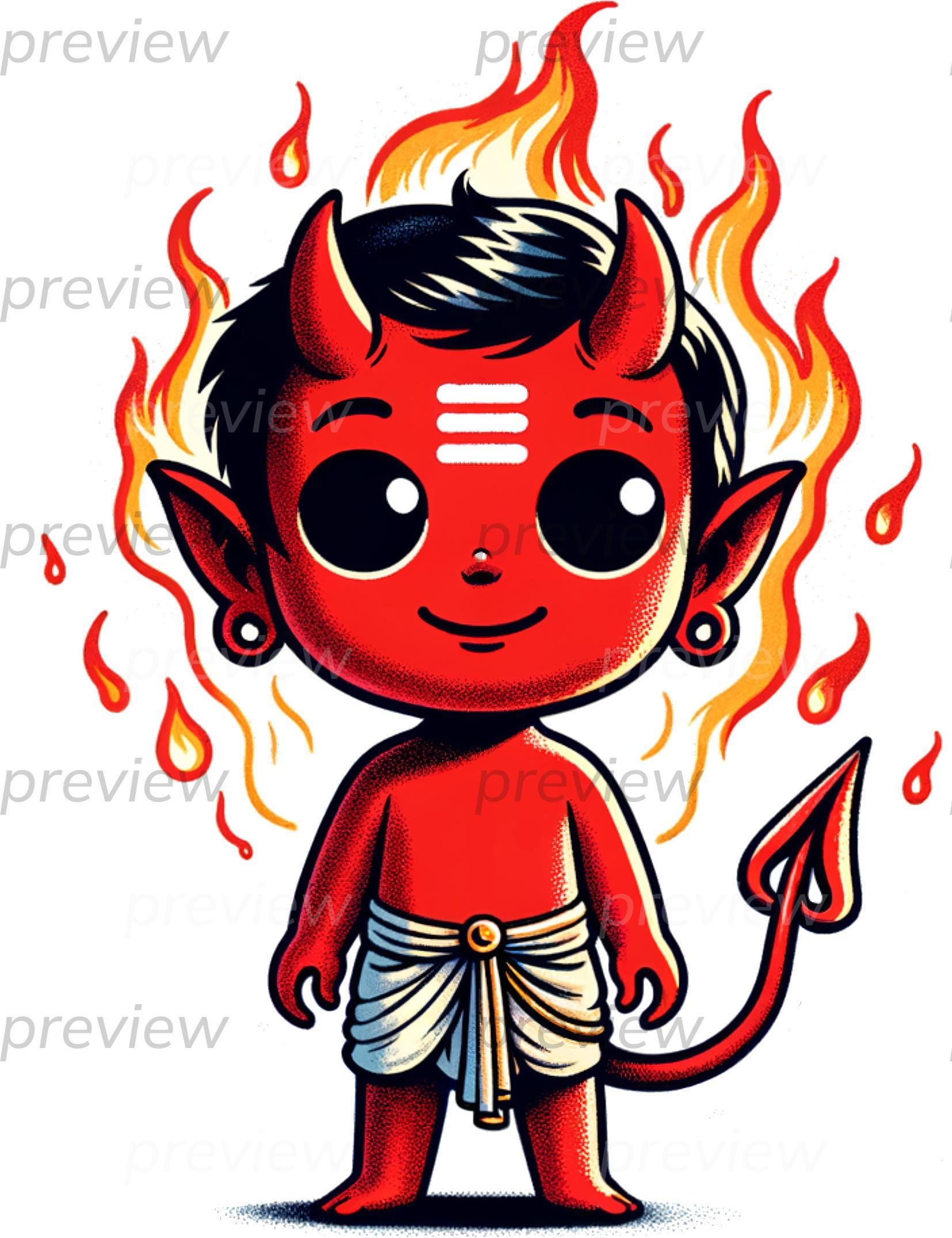 Devil Clipart of Cartoon Devils and Demon PNG Images Bundle for ...
