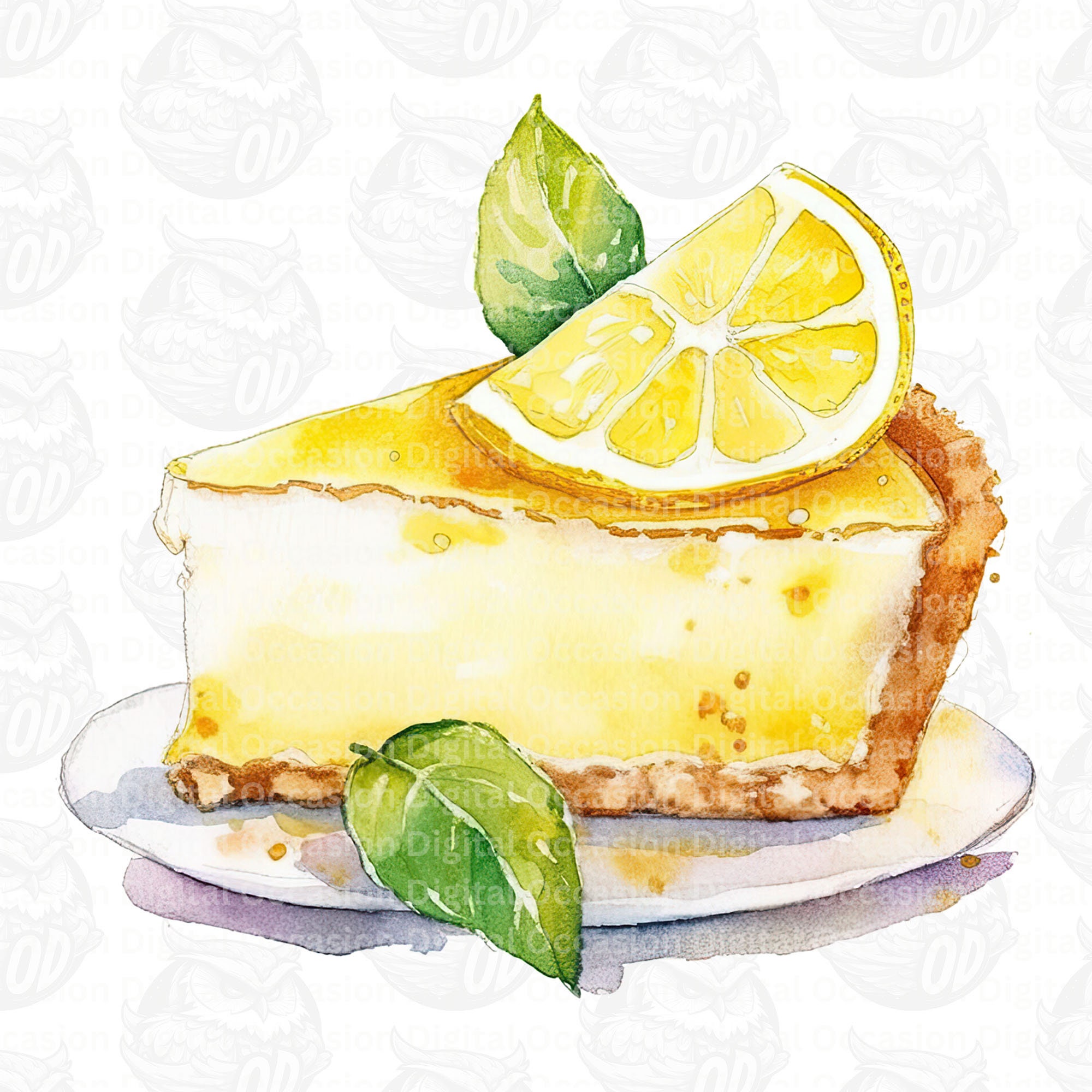 Watercolor Lemon Clipartdigital Png Lemonadefruit Cart - Etsy