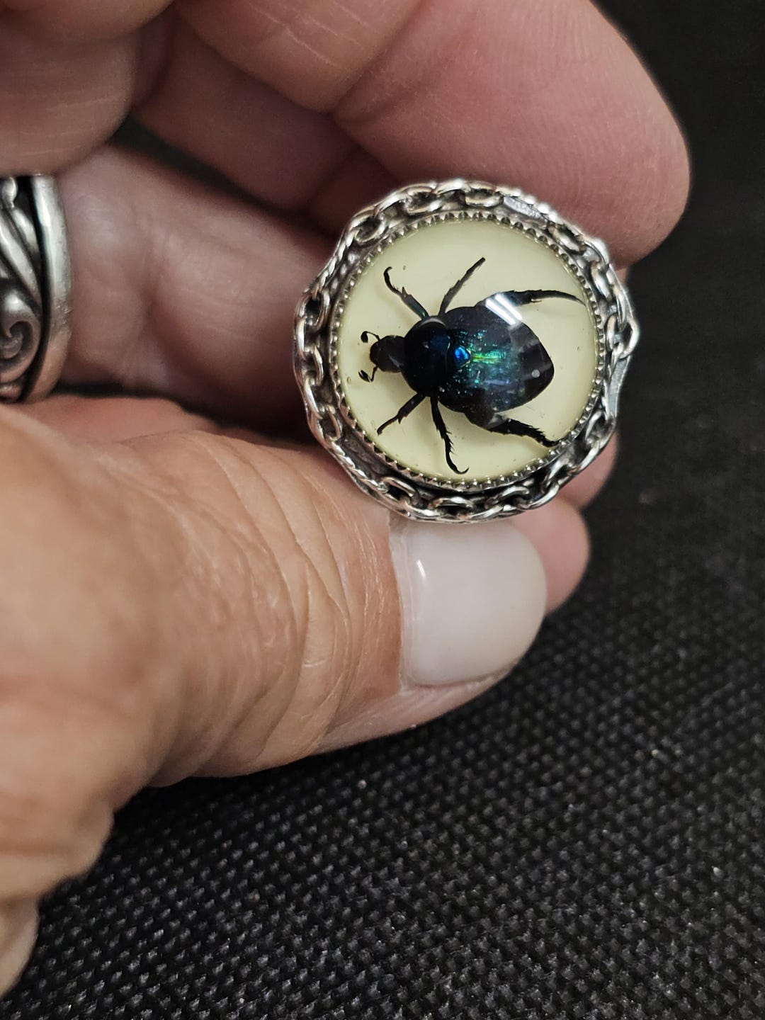Good Luck Beetle Ring. Totem Animal Ring. Halloween Ring. - Etsy