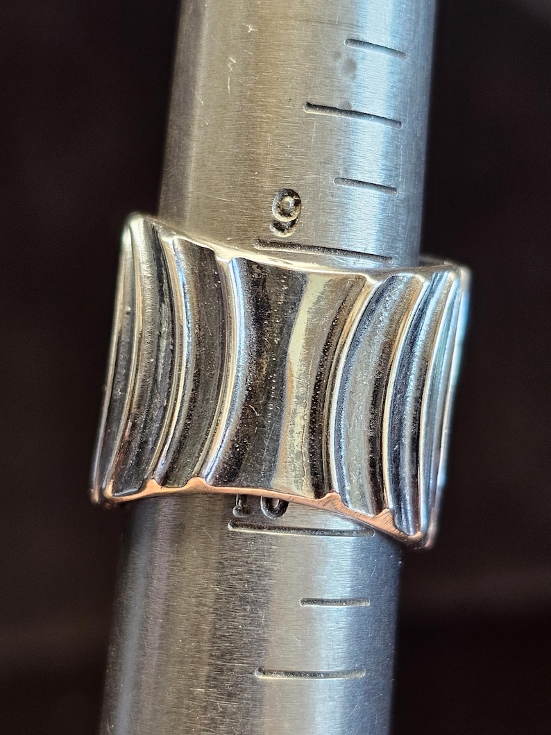 Spiral Symbol and Australian Boulder Opal Wide Band Ring - Etsy