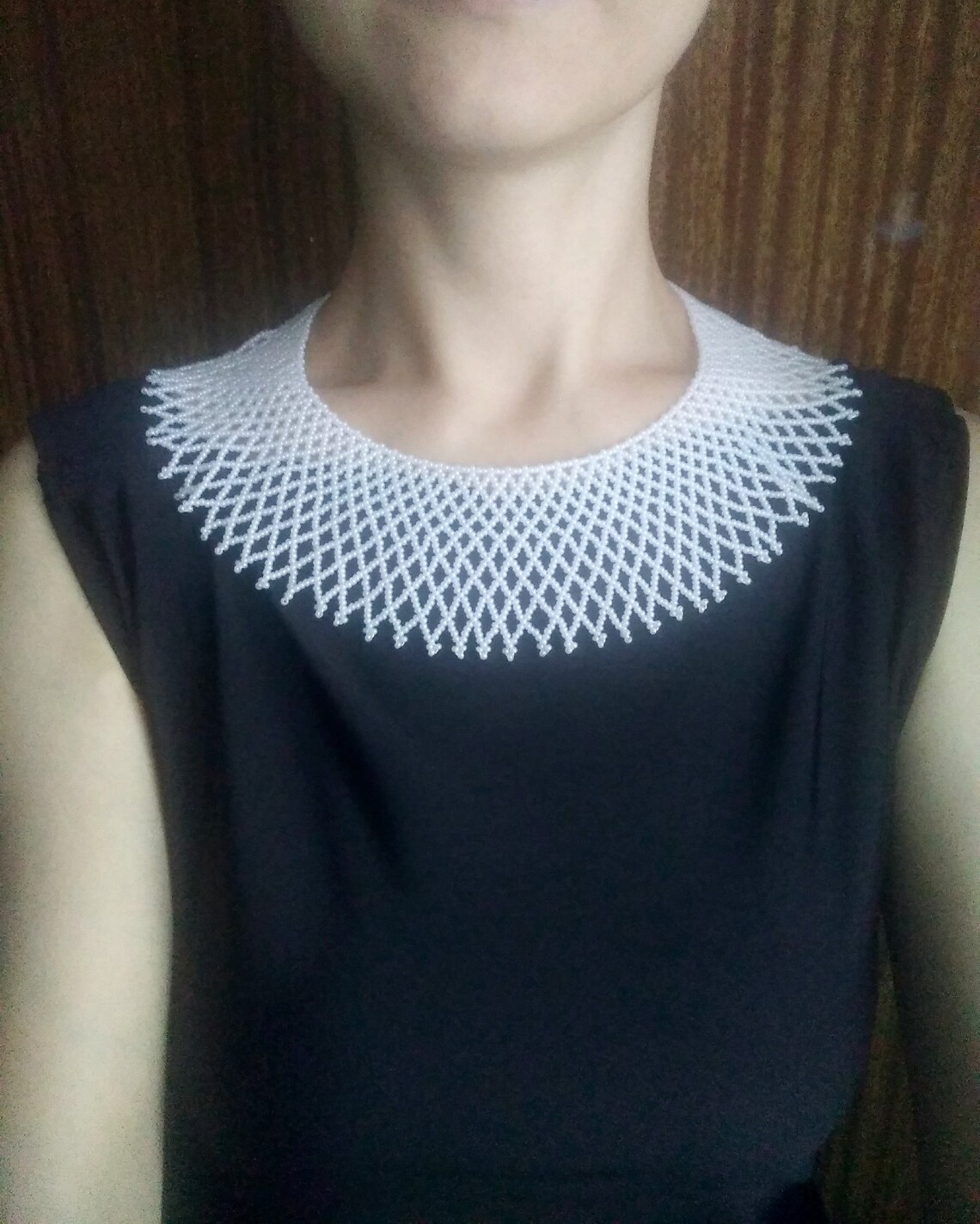 RBG Collar Bead White Dissent Necklace Ginsburg Necklace Seed | Etsy