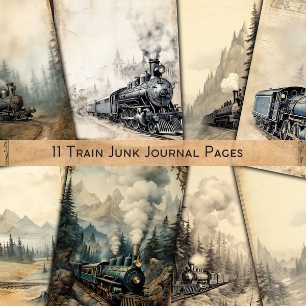 Train Scrapbook - Etsy
